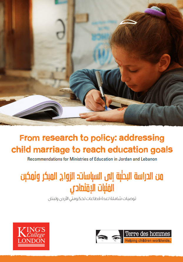 Child Marriage in the MENA - from research to policy: addressing child ...